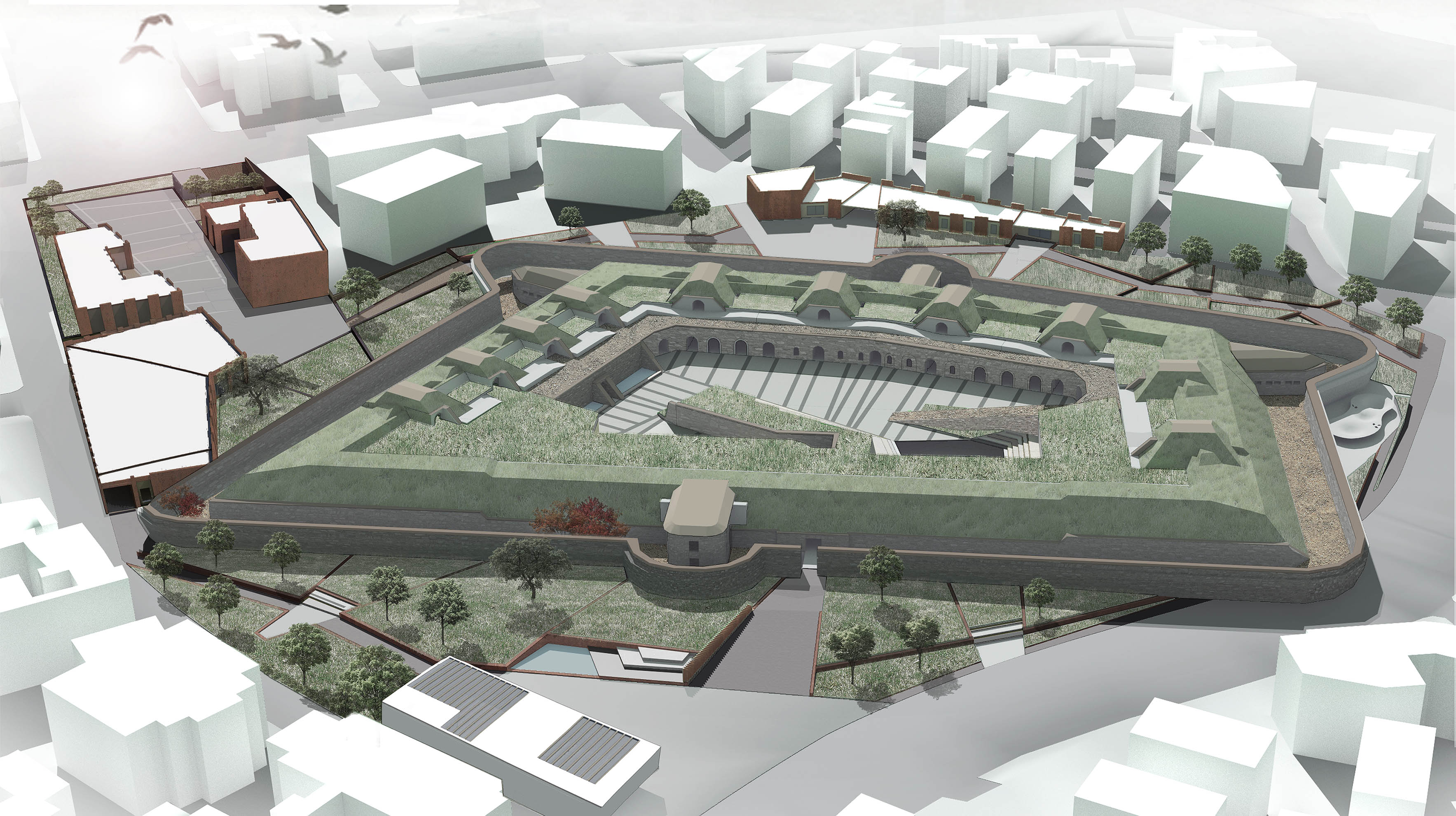 Sistema di centralità urbane nel forte Portuense di Roma | Archistart